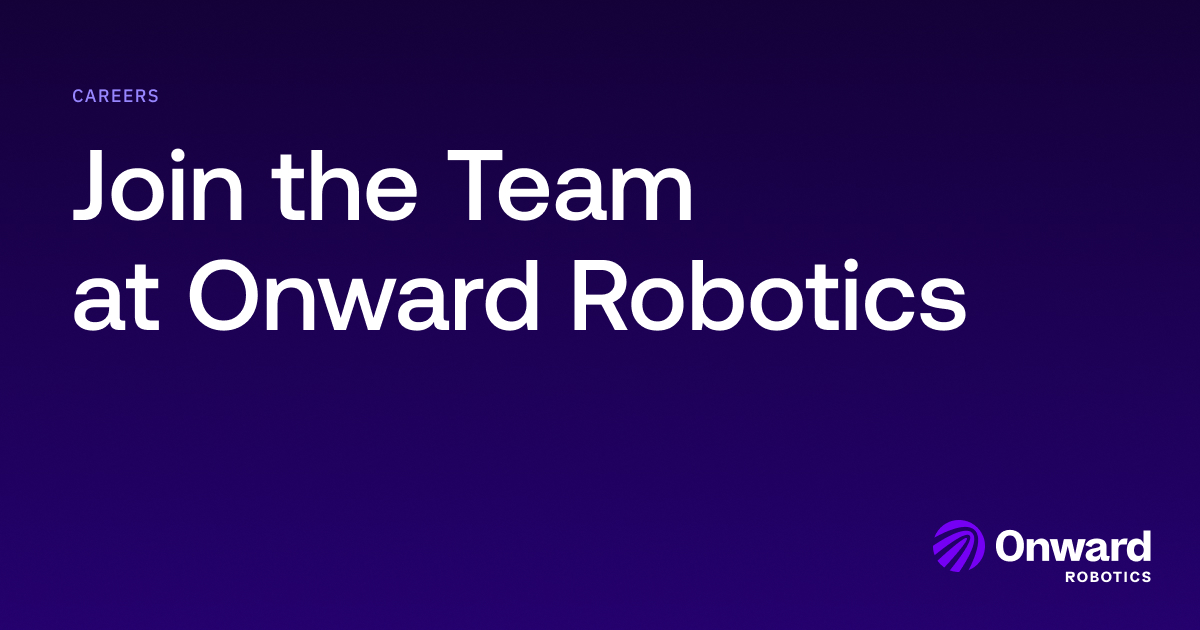 Careers | Onward Robotics