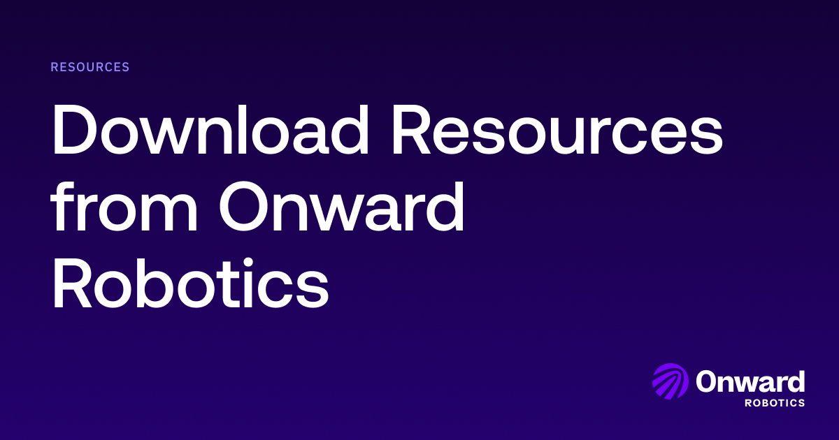 Resource Hub - Onward Robotics